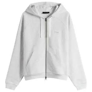 DIME Classic Small Logo Zip Hoodie - Ash