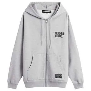 NEIGHBORHOOD Classic Logo Zip Hoodie - Gray