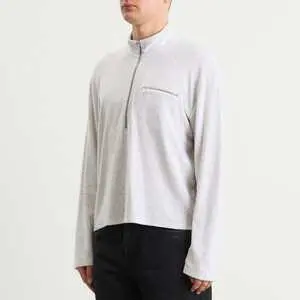 MKI MIYUKI ZOKU Towelling Quarter Zip Sweatshirt
