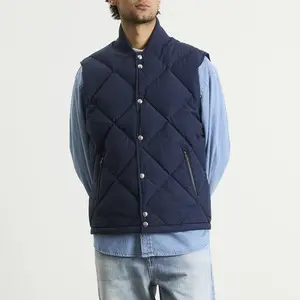 DUBBLEWARE Dubble Down Diamond Quilted Vest Jacket
