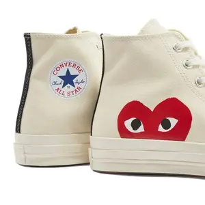 Play Comme Des Garcon X Converse Chuck Taylor 1970s Hi Shoes