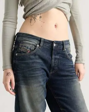 DIESEL® D-liet Straight Leg Jeans
