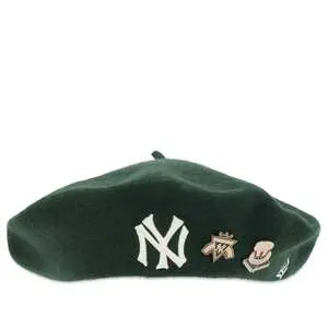 New Era New York Yankees Pin Wool Beret - Dark Green