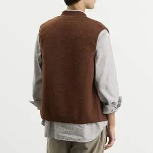 Universal Works Wool Fleece Zip Waistcoat Jacket