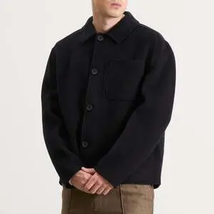 PERCIVAL Double Faced Wool Overshirt