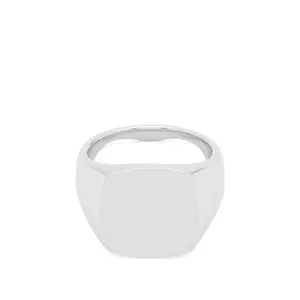 Tom Wood Cushion Ring Satin - Silver