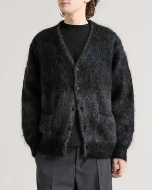 Comme Des Garçons Mohair Stripe Cardigan