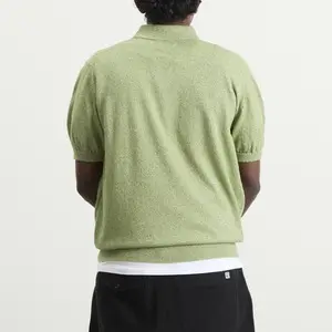 BEAMS Boucle Knit Polo