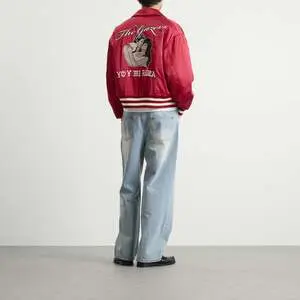 SECOND / LAYER Aces Satin Club Souvenir Jacket