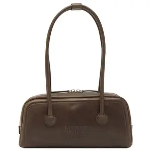 MARGESHERWOOD Soft Boston Ew Bag - Washed Brown Pull-up