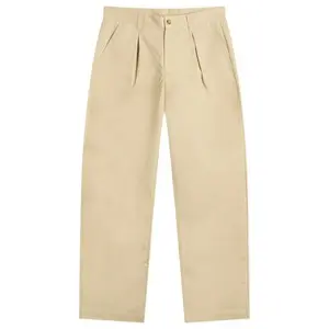 MALBON Reverse Pleat Trouser - Khaki