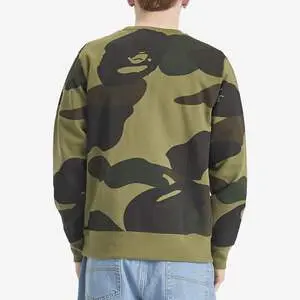 A BATHING APE Giant 1st Camo Bathing Ape Crew Sweatshirt