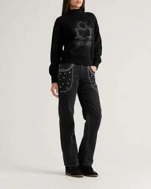Isabel Marant Étoile Toile Moby Glitter Sweatshirt