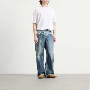 Acne Studios 1981 Trompe L’oeil Skeleton Print Jeans