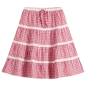 MANY MANY CLOTHES The Bonnie Midi Skirt - Red