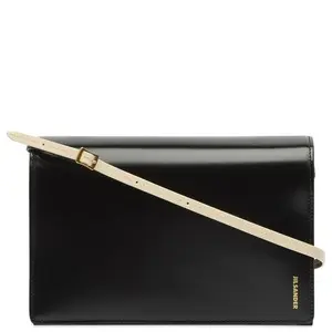 JIL SANDER File Sm Leather Shoulder Bag - Black