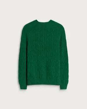 Barbour Scottish Made Cable Crew - Sycamore