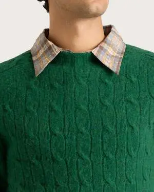 Barbour Scottish Made Cable Crew