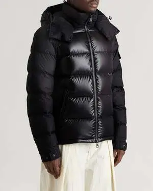 Moncler Maya Mixed Materials Padded Jacket