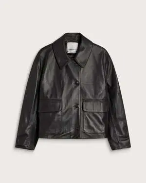 You Must Create Edge Leather Jacket - Brown