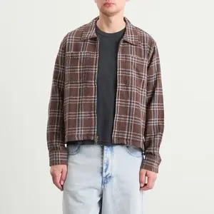CORRIDOR Venice Plaid Zip Shirt