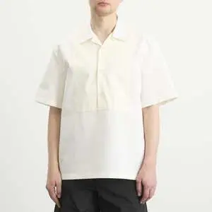 JIL SANDER Boxy Fit Bowling Contrast Colour Shirt