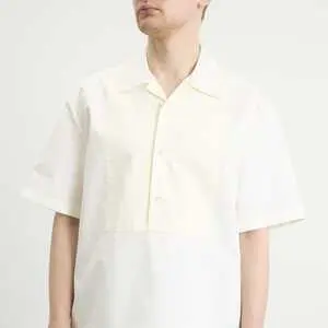 JIL SANDER Boxy Fit Bowling Contrast Colour Shirt