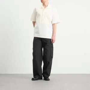 JIL SANDER Boxy Fit Bowling Contrast Colour Shirt