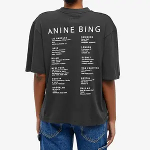 ANINE BING Avi T-shirt With Smiley Logo