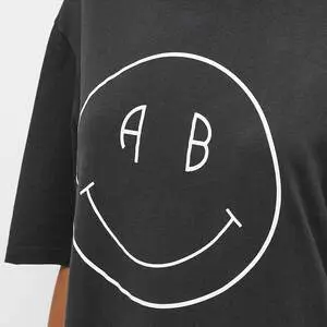 ANINE BING Avi T-shirt With Smiley Logo