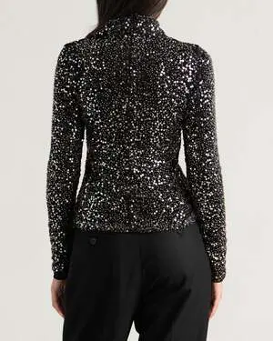 Isabel Marant Étoile Toile Lou Sequin Long Sleeve Top