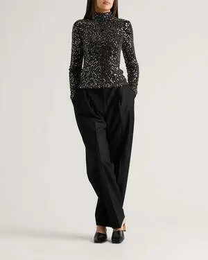 Isabel Marant Étoile Toile Lou Sequin Long Sleeve Top