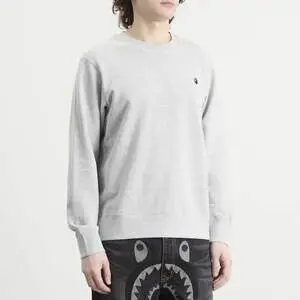 A BATHING APE One Point Crew Neck Sweatshirt