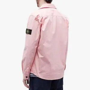 Stone Island Supima Cotton Twill Stretch-tc Button Overshirt