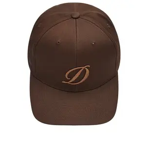 DIME Cursive D Baseball Cap - Chocolate