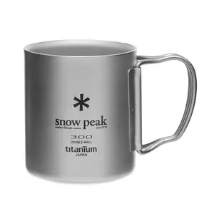 SNOW PEAK Titanium Double Wall Cup | 100% Titanium | End Clothing