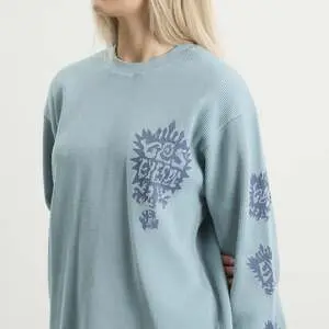 YESEYESEE Y.e.s Stamp Waffle Long Sleeve