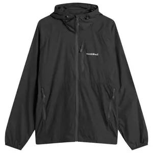 MONTBELL Wind Blast Hooded Jacket - Black
