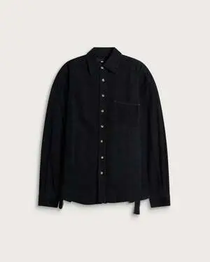 Needles 7 Cuts Overdyed Flannel Shirt - Black