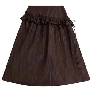DAMSON MADDER Flavia Midi Skirt Exclusive - Choc