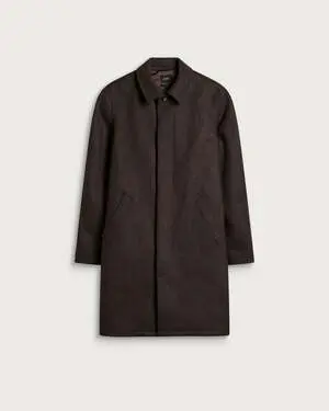 A.p.c. Auster Heathered Wool Mac Jacket - Brown