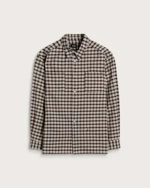 A.p.c. Malcom Check Shirt - Brown