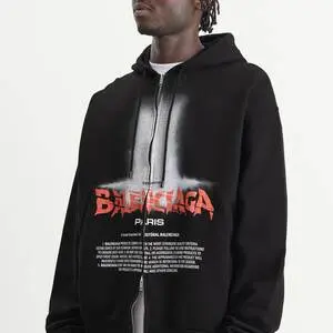 Balenciaga Oversized Zip-up Hoodie