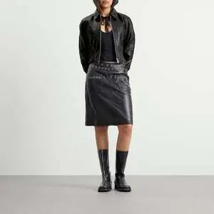 DEADWOOD Angel Recycled Leather Jacket