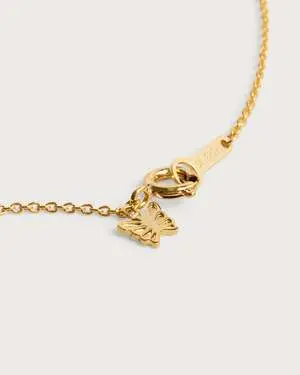 Needles Gold Plate Pendant Necklace