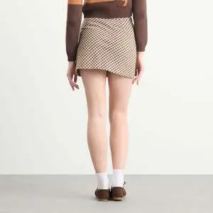 HOUSE OF SUNNY Retro Blanket Mini Skirt