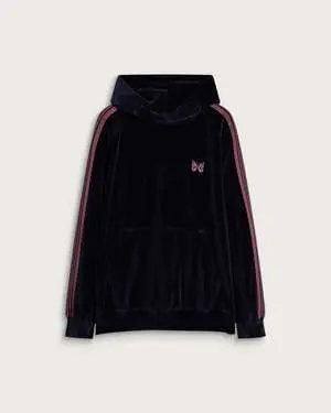 Needles Velour Track Hoodie - Navy