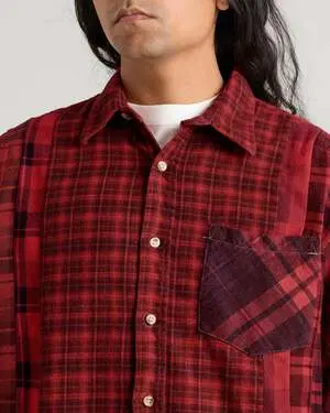 Needles 7 Cuts Overdyed Flannel Shirt