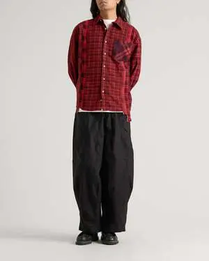 Needles 7 Cuts Overdyed Flannel Shirt