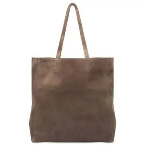 NOTHING WRITTEN Cou Suede Shopper Bag - Gray